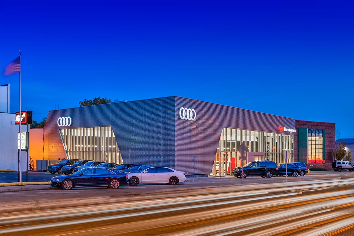Audi Dealership | Fire Rated Curtain Wall Façade Design