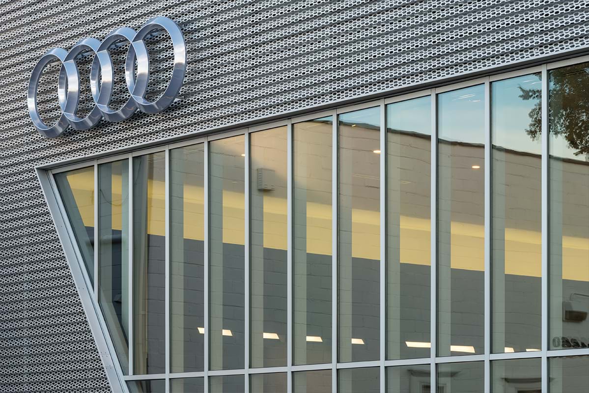 Audi Dealership | Fire Rated Curtain Wall Façade Design